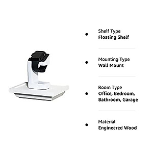 Ninefold Design ​​​​Small Wall Shelf | 6 in x 4 in | Decorative Mini Shelves| Wall Mounted Small Corner Shelf for Bathroom, Living Room, Kitchen, Bedroom, and Office