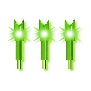 TenPoint Alpha-Brite Lighted Crossbow Nock - Pack of 3 - for Use with Most Wicked Ridge, Horton Innovations Crossbows (Does Not Include Nitro 505)