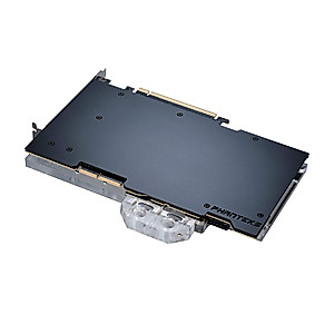 Phanteks (PH-GB3090TIGB_BK01_BP) Glacier G3090Ti GIGABYTE for GIGABYTE AORUS Xtreme/Gaming RTX 3090 Ti, Nickel-Plated Copper Block, Acrylic, Aluminum Cover Plate, Digital-RGB, Black