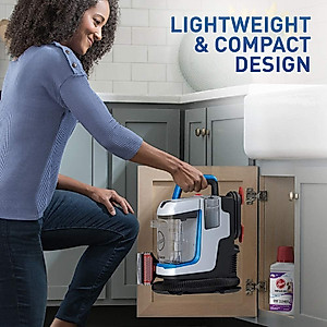 Hoover PowerDash GO Pet+ Portable Spot Cleaner, Lightweight Carpet and Upholstery Machine, Stain Remover for Pets, Stairs and Home, FH13010PC, Blue