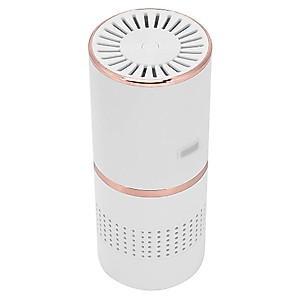Fdit Portable USB Charging Household Desktop Air Purifier Mini Car Air Purifier (White)