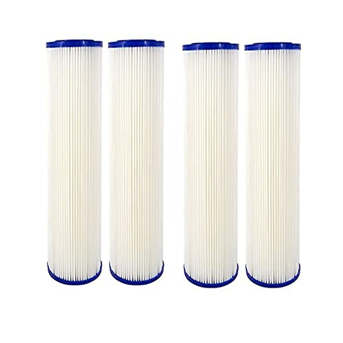 CFS Compatible with HDX HDX2PF4 Pleated Household Water Filters (4 pack): Reduces Sediment - 30 Micron Water Filter