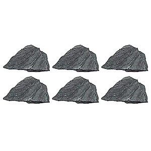 6PK Raw Slate, Metamorphic Rock Specimens - Approx. 1" - Geologist Selected & Hand Processed - Great for Science Classrooms - Class Pack - Eisco Labs