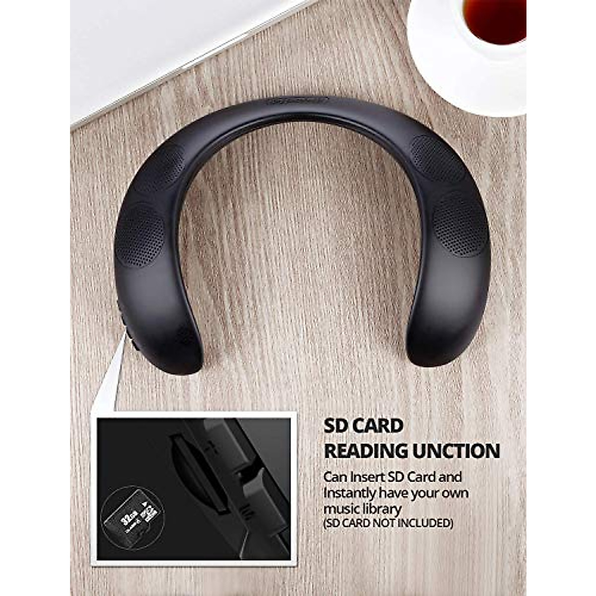 Bluedio H2 Bluetooth Headphones On Ear & Bluedio HS Wearable Speaker