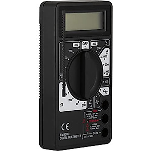 Power Gear 50953 17-Range 6-Function Digital Multimeter Multimeters & Testers, Black