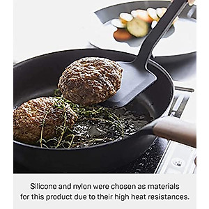 Yamazaki Home Silicone Spatula, Silicone, No Assembly Req., Black