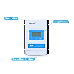 EPEVER XTRA2210N Series MPPT Solar Charge Controller, 20A Max Charge/Discharge, High-Efficiency Energy Conversion, Ideal for Off-Grid PV Systems