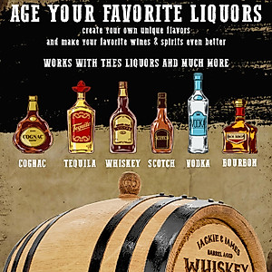 Personalized - Custom Engraved American Premium Oak Aging Barrel - Age your own Whiskey, Beer, Wine, Bourbon, Tequila, Rum, Hot Sauce & More | Barrel Aged (2 Liters)