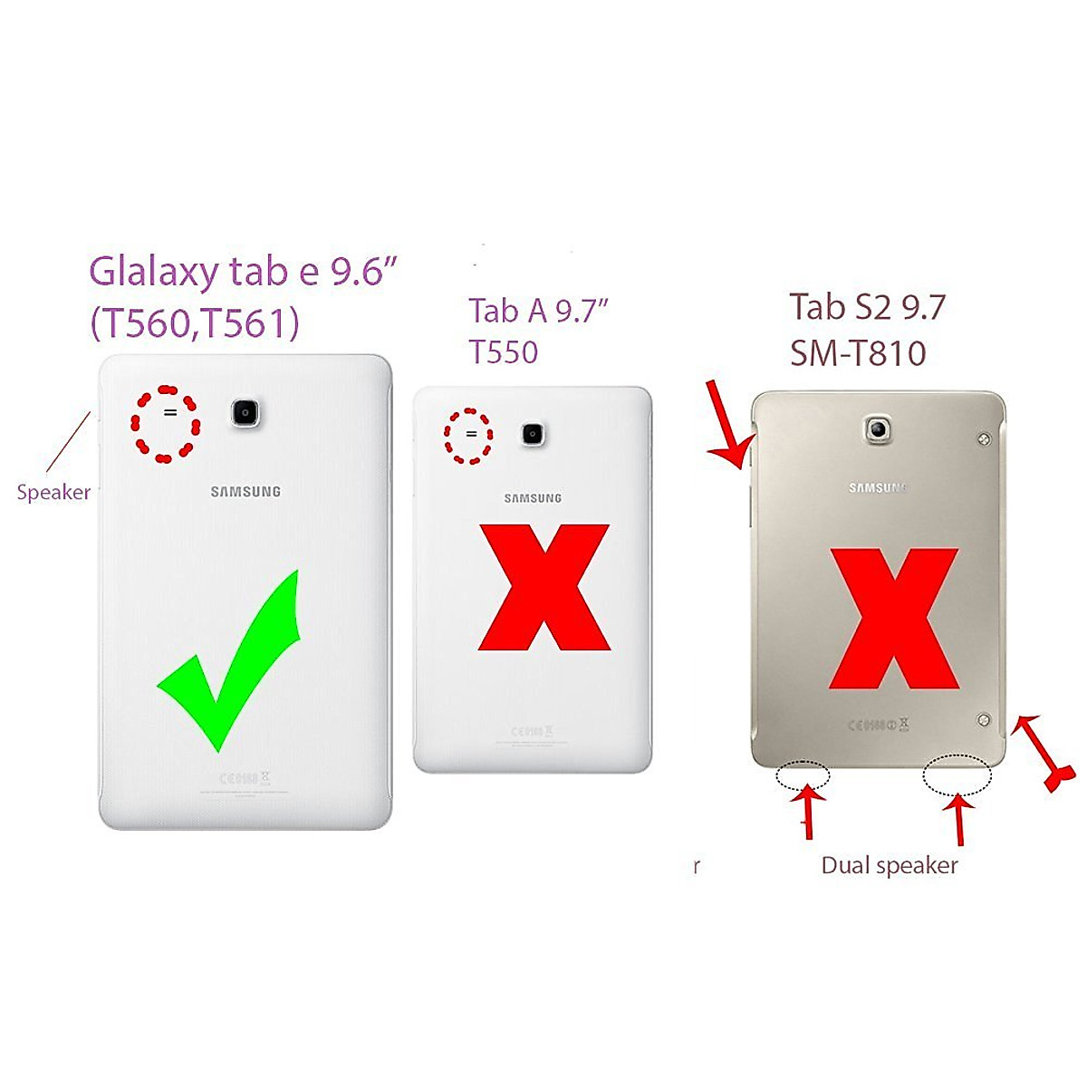 KIQ Armor Series for Samsung Galaxy Tab E 9.6 Case Thick Protective Kickstand Case for Samsung Galaxy Tab E Case SM-T560 2015 (SM-T560/T561/T565/T567) - Black