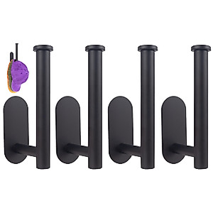 Hat Racks for Baseball Caps, 2 Pack Stainless Steel Adhesive Hat Hanger Hooks Holder for Wall, Multi-Function Hat Storage Organizer Hanger, Hat Hooks Wall Mount for Closet Bedroom Storage, Black