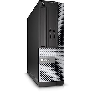 DELL Optiplex 3020 SFF Slim Desktop Computer, Intel Core i3 4130 3.40 GHz, 4GB RAM, 500GB HDD, DVDRW, USB 3.0, Windows 10 Pro 64 Bit (Renewed)']