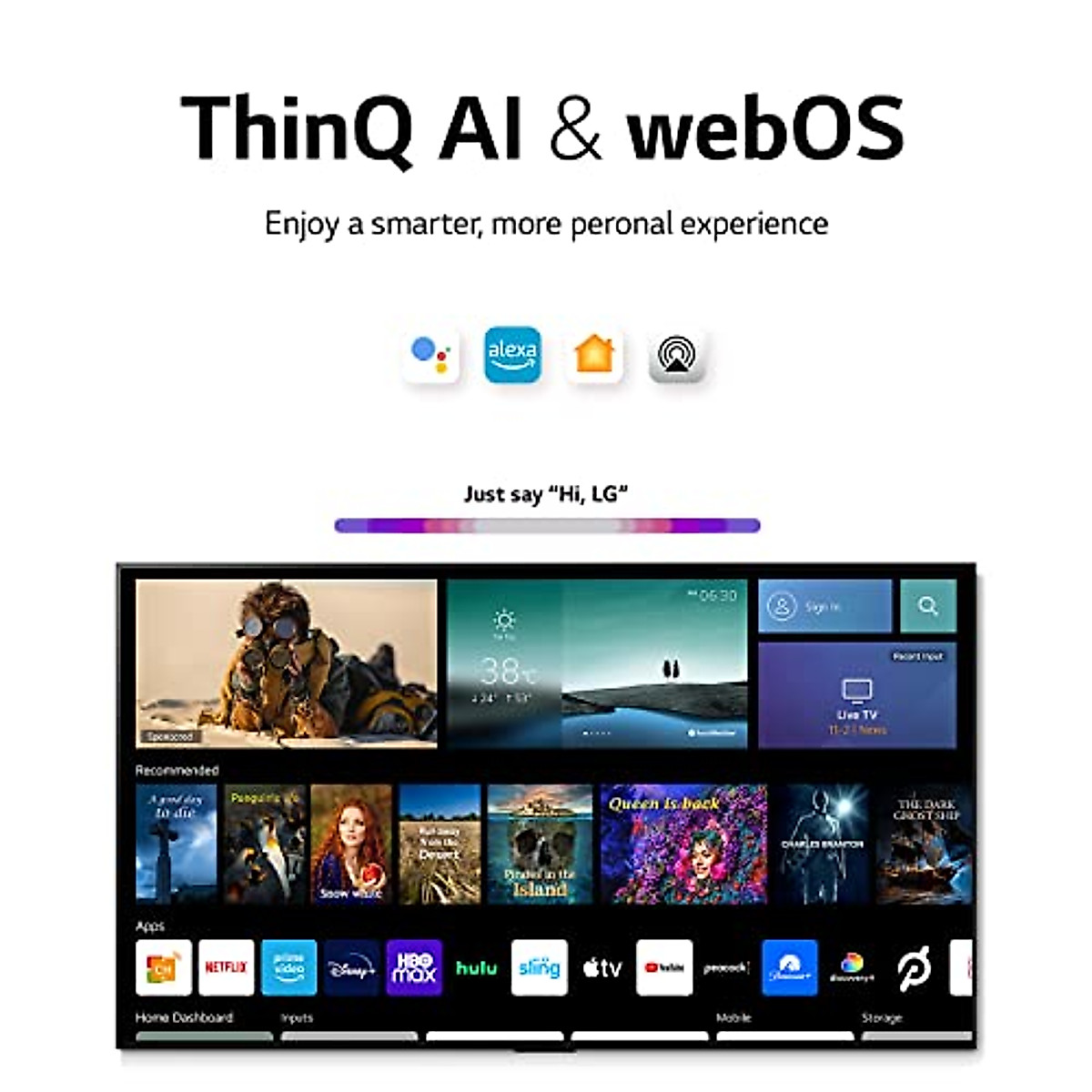 LG NANO75 Series 55-Inch Class Smart TV 55NANO75UQA - 2022 AI-Powered 4K, Alexa Built-In