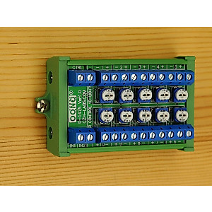 Dimmer Control 10-Lights LED Hub Distribution Module, AC/DC 5 to 24V Input, for HO/N/O Train Model