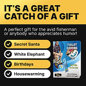 Potty Fisher Toilet Fishing Game - Fairly Odd Novelties - Funny Novelty Gag Joke Bathroom Gift