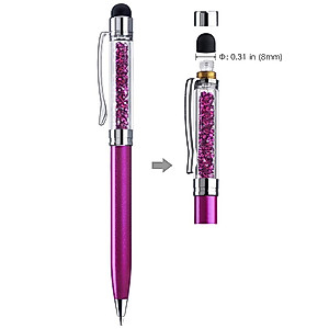 0.31 Inches (8 mm) Replaceable Rubber Tips for ChaoQ Stylus Pens (Pack of 10)