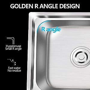 MARQI Stainless Steel Kitchen Sink,Double Bowl Sinks,Free Standing Sink Commercial,w/Cold and Hot Water Pipe Faucet,for Outdoor Garage Commercial Restaurant Kitchen Laundry Room. (Size : 74x41x75cm)