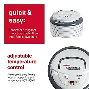 NESCO FD-1040 Gardenmaster Digital Pro dehydrator, For Jerky and Snacks, White