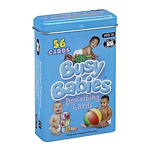 Super Duper Publications | Busy Babies Describing Fun Deck Flash Cards | Educational Learning Resource for Children