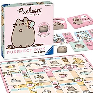 Ravensburger Pusheen Purrfect Pick Game - Fun Family Activity | Ideal for Cat Lovers and Pusheen Fans | Engaging Gameplay | Suitable for Ages 8 and Up | Pink Edition