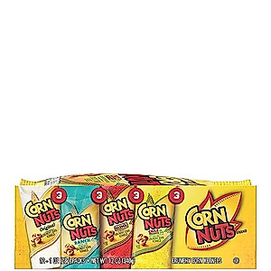 CORN NUTS Crunchy Corn Kernels Variety Pack (Original, Ranch, BBQ, Chile Picante con Limon), 1 oz Bag (Pack of 12)