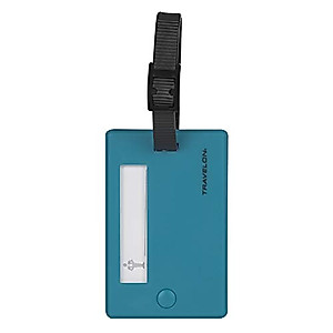 Travelon Set of 2 Luggage Tags, Aqua, One Size