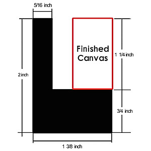 Sunwes Canvas Floater Frames 16x20inch 1.25inch Deep Custom Size Removable Stretched Canvas Wall Art Painting Frame Decor(Dark brown)