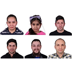 Kaslove LLC US Online Passport photo prints 2x2 inch, VISA, Citizenship, Immigration, Work Photos , green card (2*2 inch ( 12 pictures print))