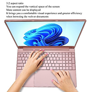 15.6 Inch Laptop for Windows 10, HD 1920x1080 IPS Screen, for Intel Celeron N5095 Processor, Fingerprint, Backlight Numeric Keypad, 4 Cores and 4 Threads, Light and Ultra Thin