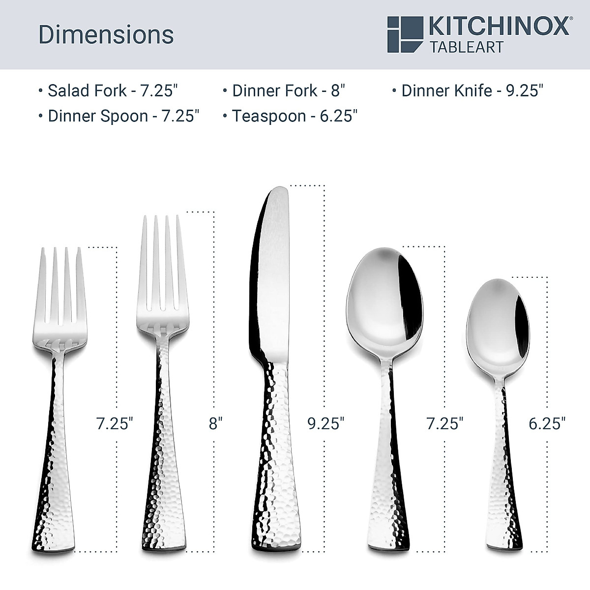 Kitchinox Perles 20-piece Stainless Steel Silverware Set, Flatware Service for 4
