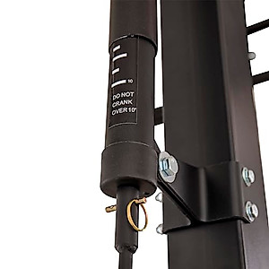 Silverback Ghost Basketball Goal with 60-Inch Tinted Tempered Glass Backboard