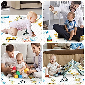 Entserk Baby Play Mat 79" x 71", Large & Thick Baby Mat for Floor, Non-Slip Cushioned Baby Play Mat for Playing, Baby Crawling Mat for Infants, Babies