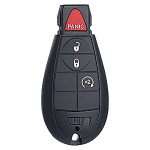 Key Fob FOBIK Keyless Remote Start Replacement Fits for Dodge Ram 1500 2500 2009 2010 2011 2012 Grand Caravan Charger Challenger Durango Journey Jeep Grand Cherokee Commander Chrysler Town Country