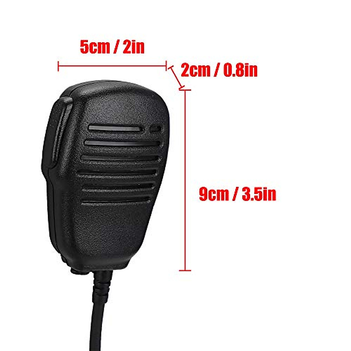 Speaker Mic for Yaesu Vertex Walkie Talkie VX-6R, VX-7R, VX-6E, VX-7E, VX-120, VX-127, VX-170, VX-246, VX-270, VX-177, VX-700, VX-710 etc,Waterproof and 360 Degrees Rotation PTT Hand Microphone