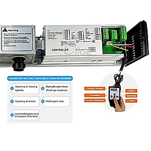 Olideauto Automatic Door Opener WiFi Phone Controlled,Smart Home Electric Swing Door Operators+WiFi Smart Phone Controller+Wireless Push Switch