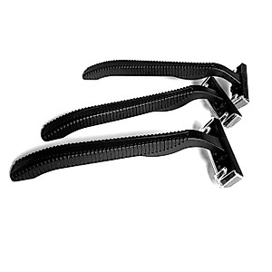 100 Box of Bullet Blades Black Razor Blades Disposable Stainless Steel Hospitality Quality Shavers High End Twin Blade Razors for Men and Women