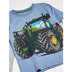 John Deere Child 4-7 Boys' T-Shirt, Chambray Blue, 7