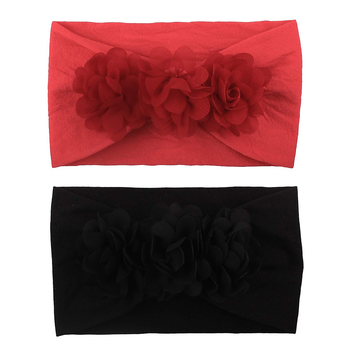 WZT Stretchy Knot Nylon Baby Headbands For Newborn Baby Girls Infant Toddlers Kids Bows Child Hair Accessories