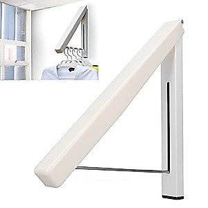 Wall Mounted Drying Rack, Folding Retractable Collapsible Laundry Clothes Drying Rack, Clothes Hanging Rack For Hotel, Office, Home