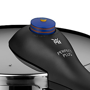 WMF Perfect Plus – Quick Cooker Diameter 22 cm Diameter of 6 Litres and a Half with Flame Protection Cromargan Stainless Steel for Induction
