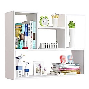 QQXX Wood Wall Mount Bookshelf,3 Tier Floating Shelves,Modern Wall Organizer Cabinets,Photos Cds Shelf,Wall Mounted Storage Rack for Kids Room Livingroom Bedroom Bathroom Kitchen