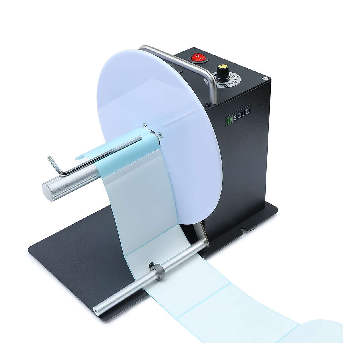 U.S. Solid Automatic Label Rewinder Machine, 1"/1.5"/3" Core Holder, Max Label Width 4.72", Bidirectional Rewinding