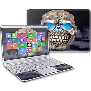 MightySkins Skin Compatible with Samsung Notebook 9 13" (2017) wrap Cover Sticker Skins Psycho Skull