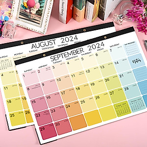 2023 Desk Calendar - Large Desk Calendar 2023, 12'' x 17'', January 2023 - December 2023, Cut-line for Tearing Off, 2 Corner Protectors & Hanging Holes, Perfect Desk/Wall Calendar for You