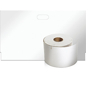 DYMO 30856 LW Non-Adhesive Name Badge Labels for LabelWriter Label Printers, White, 2-7/16'' x 4-3/16'', 1 Roll of 250