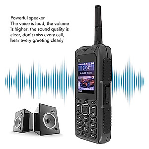 PUSOKEI Unlocked Phone, 2G Cell Phone Four Card Four Standby, Mobile Phone with Antenna, Easy to use, Ultra Long Standby, Big Button 2400mAh (Black)