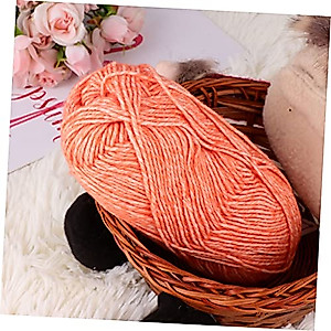 Zerodeko Cotton Craft Yarn Cotton Crochet Yarn Knitting Set Knitting Supplies Accessories Yarn Set Cotton Rope for Scarf DIY Cotton Thread Cotton Rope for Handmade Crafts Soft Yarn Loom