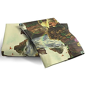 NICHIYOBI Redcap Beard Plumber Bros Game Movie Duvet Cover Set 3D Bedding Comforter Cover 3 Pcs (1 Duvet Cover+2 Pillowcases) Bedding Set (02,Full-80x90in+20x30in*2)