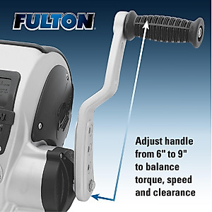 Fulton FW20000101 F2 Trailer Winch with Strap - 2000 lb. Load Capacity