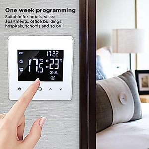 16A Smart Thermostat Touch Screen Floor Heating Temperature Controllerfor Home AC90‑240V (WiFi)
