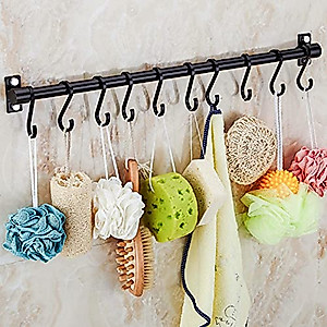 DINGEE 18 Pack Heavy Duty S Hooks, 3.5 Inch Aluminum Flat S Hooks for Hanging Pots and Pans, Jeans Hooks for Closet,Plants, Clothes, Kitchen Pot Rack Hooks, Mugs,Lights,Wind Chimes,Bathroom